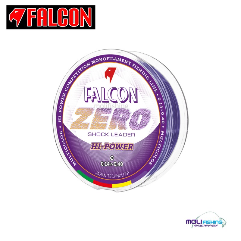 Falcon Zero Surf Leader nylon conico con shock leader 220 m multicolor